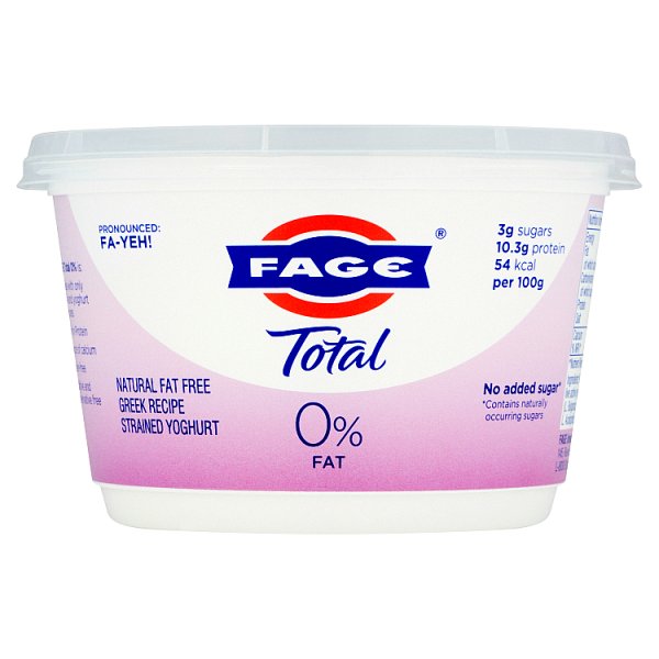 Fage Total 0% Fat Greek Recipe Strained Yoghurt 450g - Willesborough ...