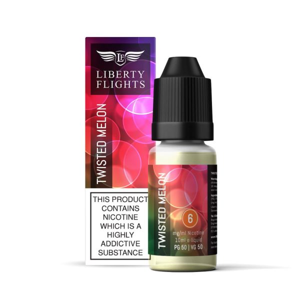 Twisted Melon XO E Liquid by Liberty Flights - Willesborough Budgens